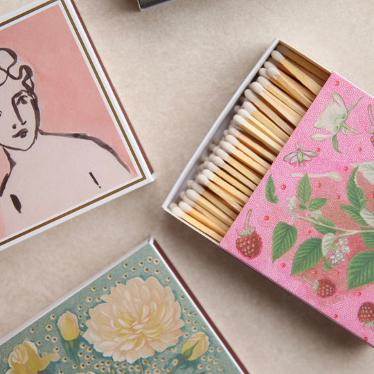 Square Matchboxes – The Floral Society