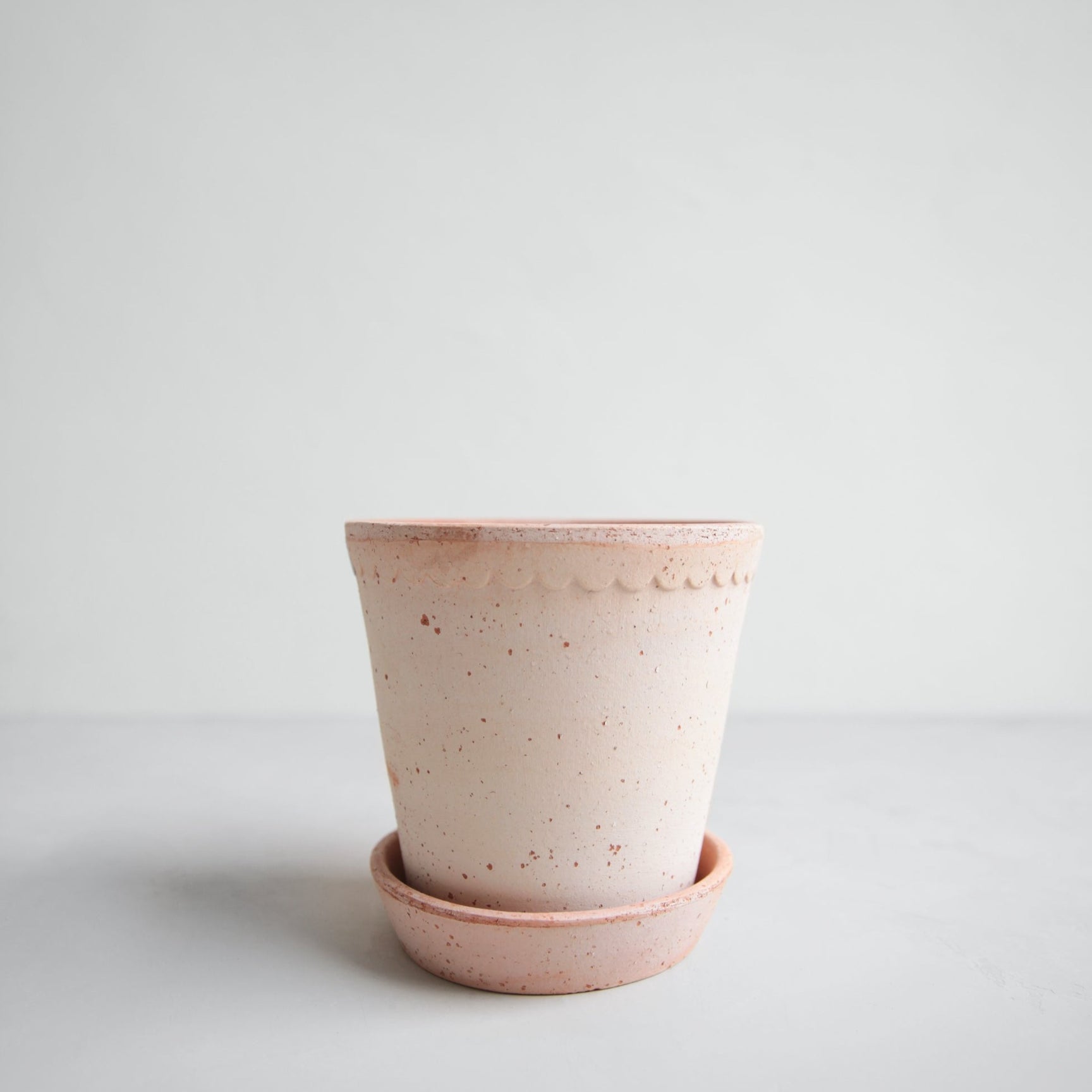 Helena Pot & Saucer, Rosa – The Floral Society