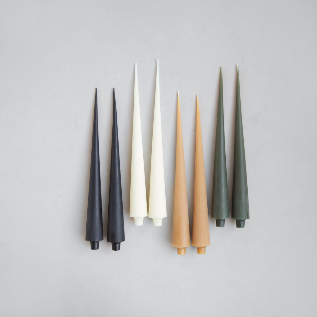 14" Beeswax Cone Tapers – The Floral Society
