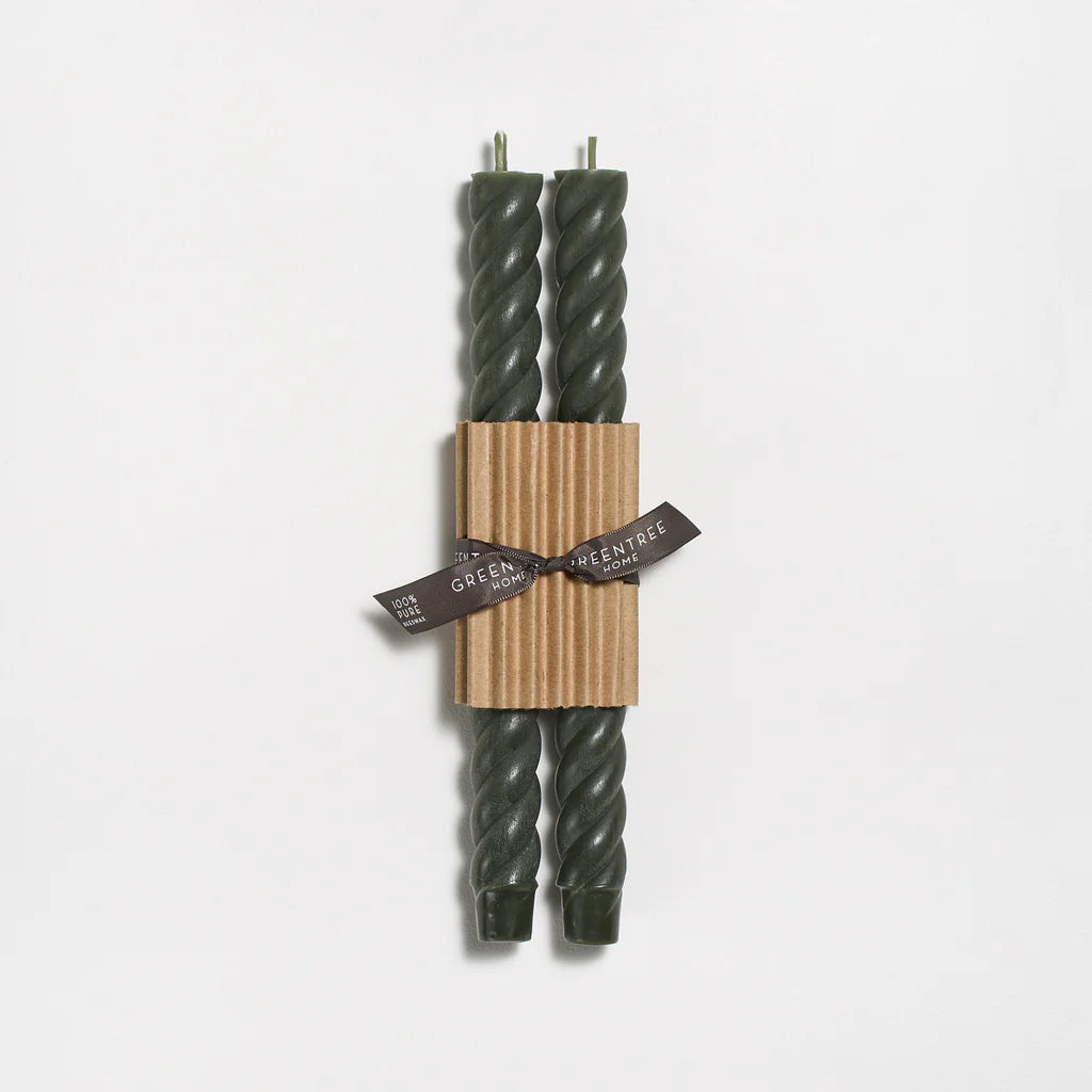 10" Beeswax Rope Taper Candles – The Floral Society