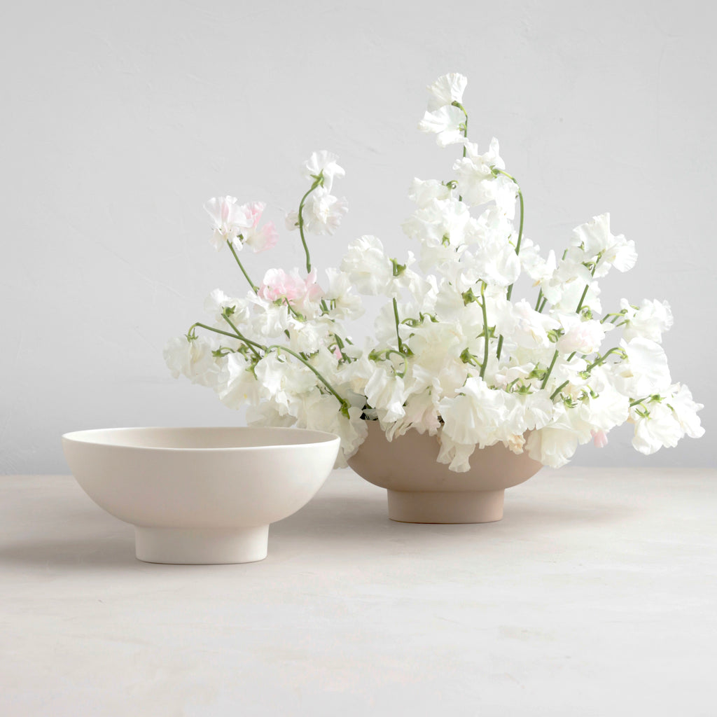 Ceramic Compote Vase – The Floral Society