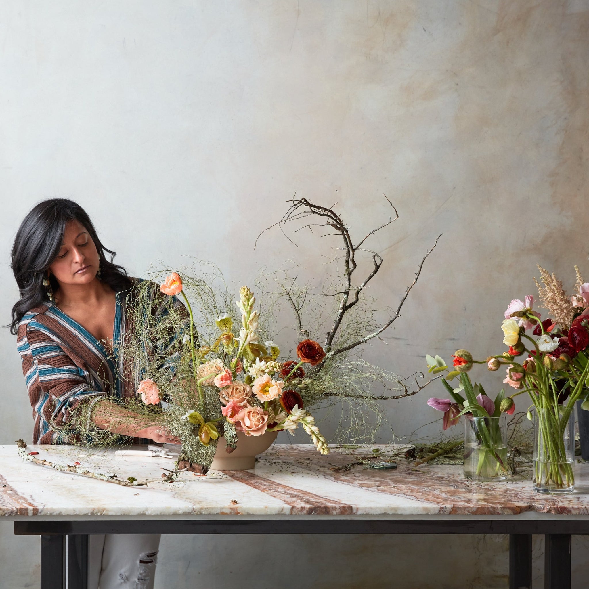 Ceramic Compote Vase – The Floral Society