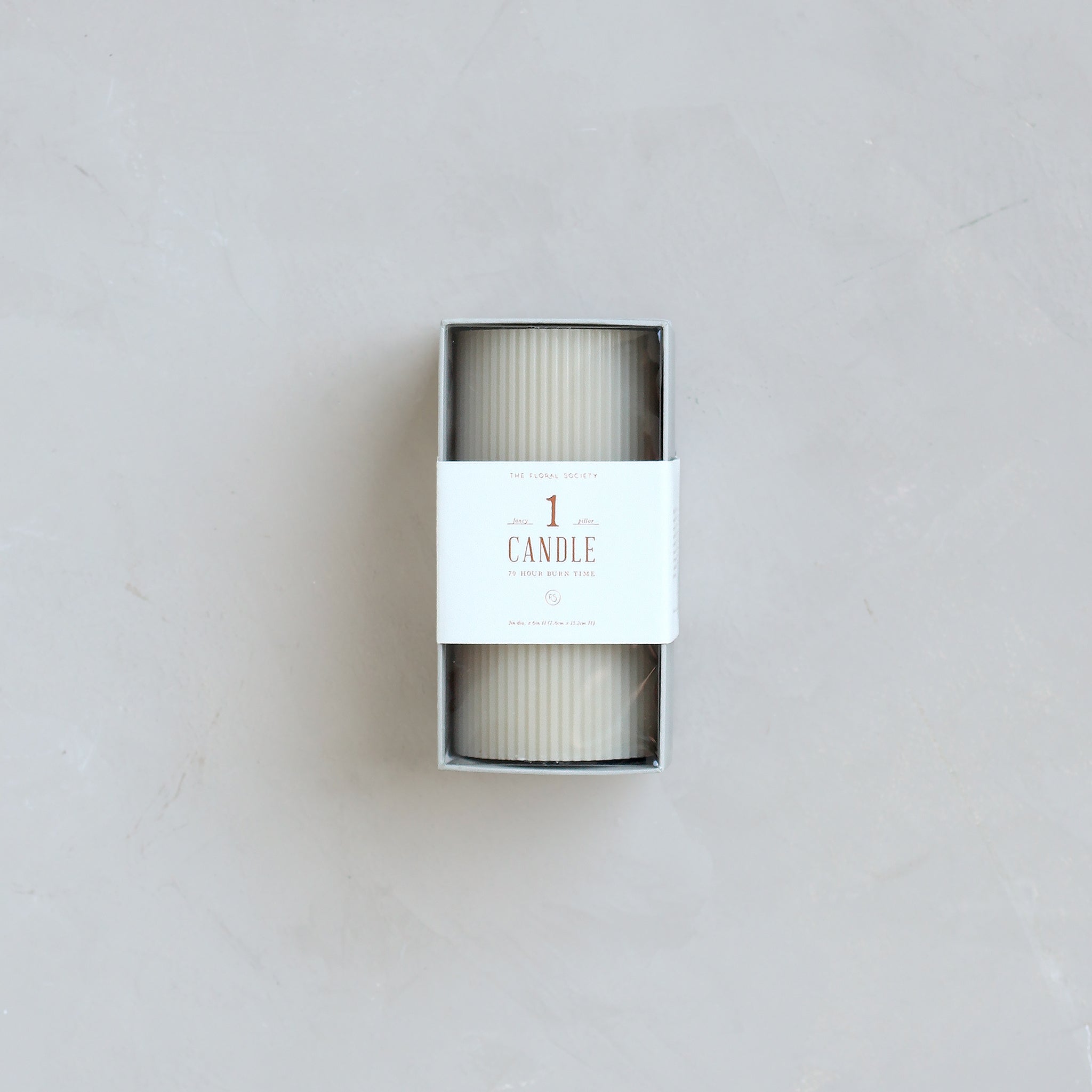 Fancy Ribbed Pillar Candle – The Floral Society