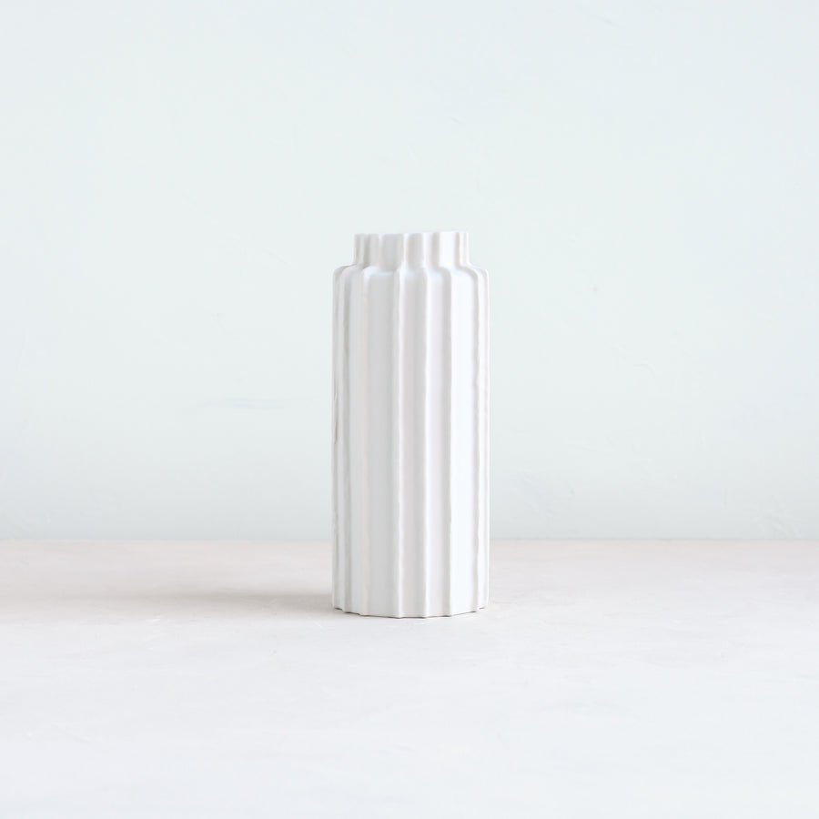 Ceramic Ribbed Cylinder Vases – The Floral Society